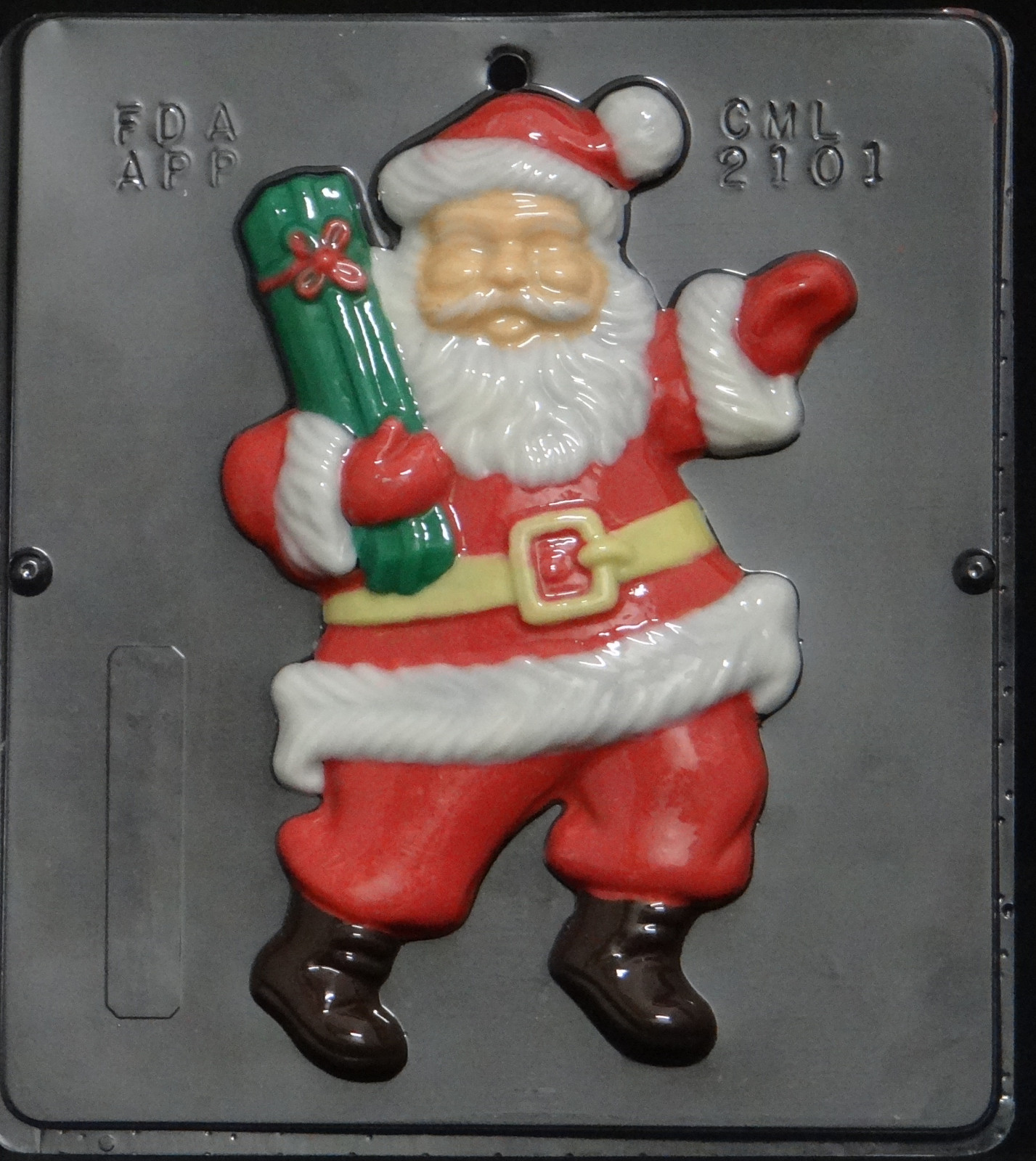 Santa Claus with Gift 7 1/2" Chocolate Candy Mold Christmas 2101 NEW | eBay