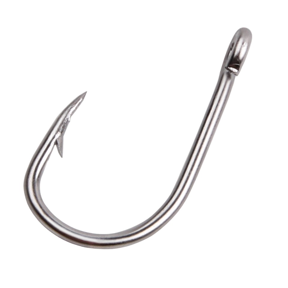 100pcs Carp Circle Hooks Stainless Steel Saltwater Live Bait Fishing ...