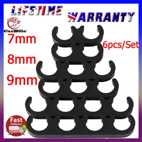 6pcs Spark Plug 7-8-9mm Ignition Holders Lead Wire Dividers Clip-in ...
