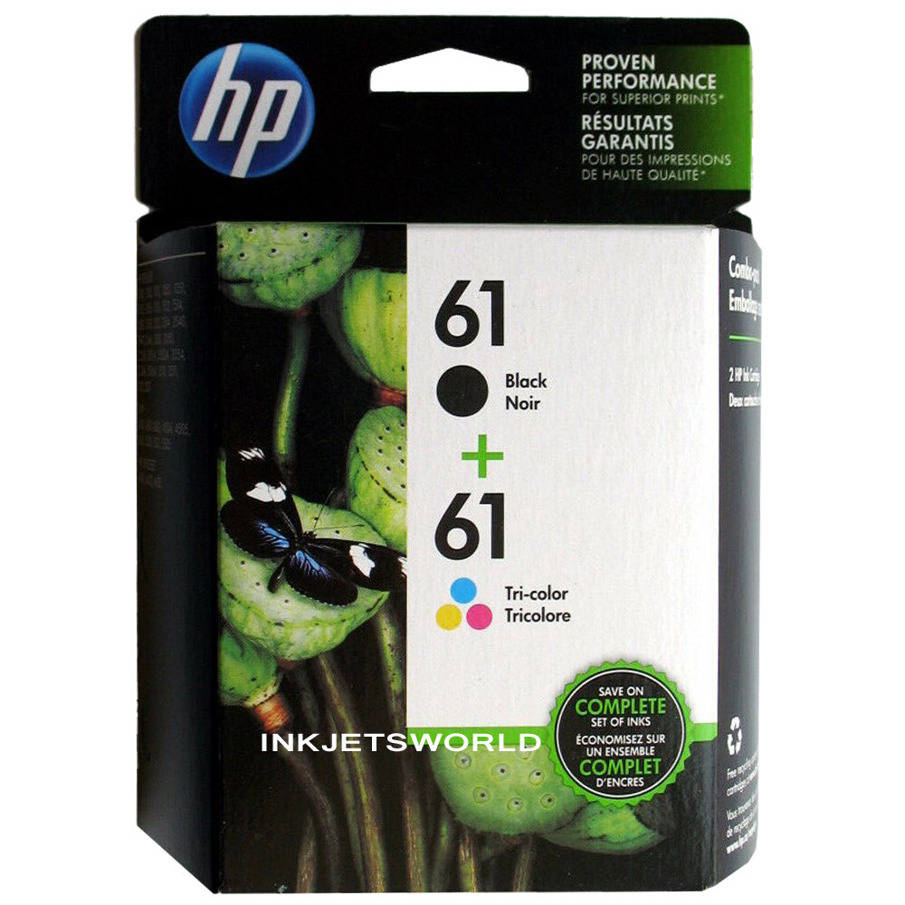 HP 61 Combo Ink Cartridges 61 Black and Color NEW GENUINE HP61 | eBay