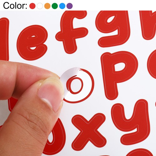 Alphabet Letters Numbers Stickers Set, 6 Sheets Self Adhesive Decal ...