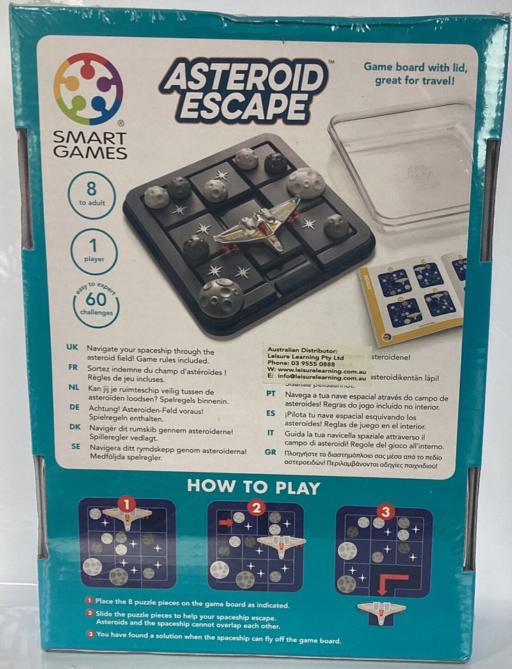 Asteroid Escape - SMART Games . Game board, 1 Player Puzzle Game | eBay