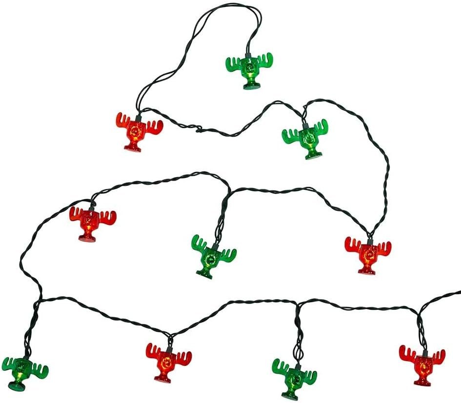 Kurt Adler Plastic 10-Light National Lampoon Red and Green Wally World ...