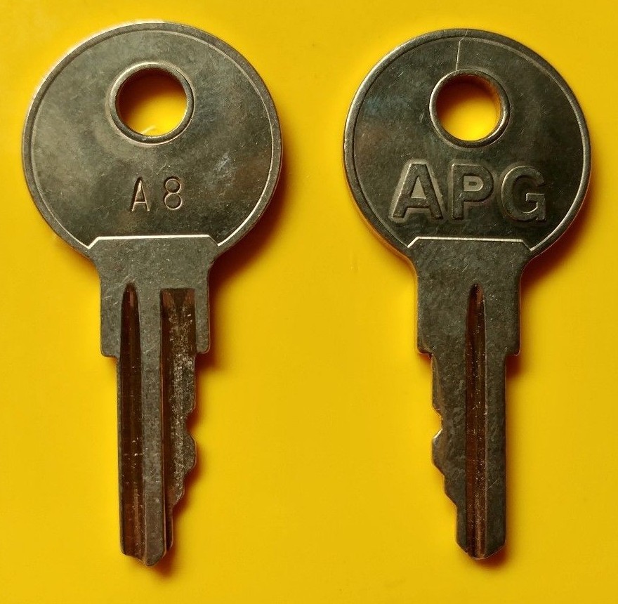 A1-A10 Cash Drawer Key Pair Fits Oracle MICROS NCR Verifone Ruby Aloha ...