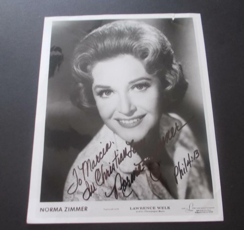 Norma Zimmer Hand Signed Photo | eBay