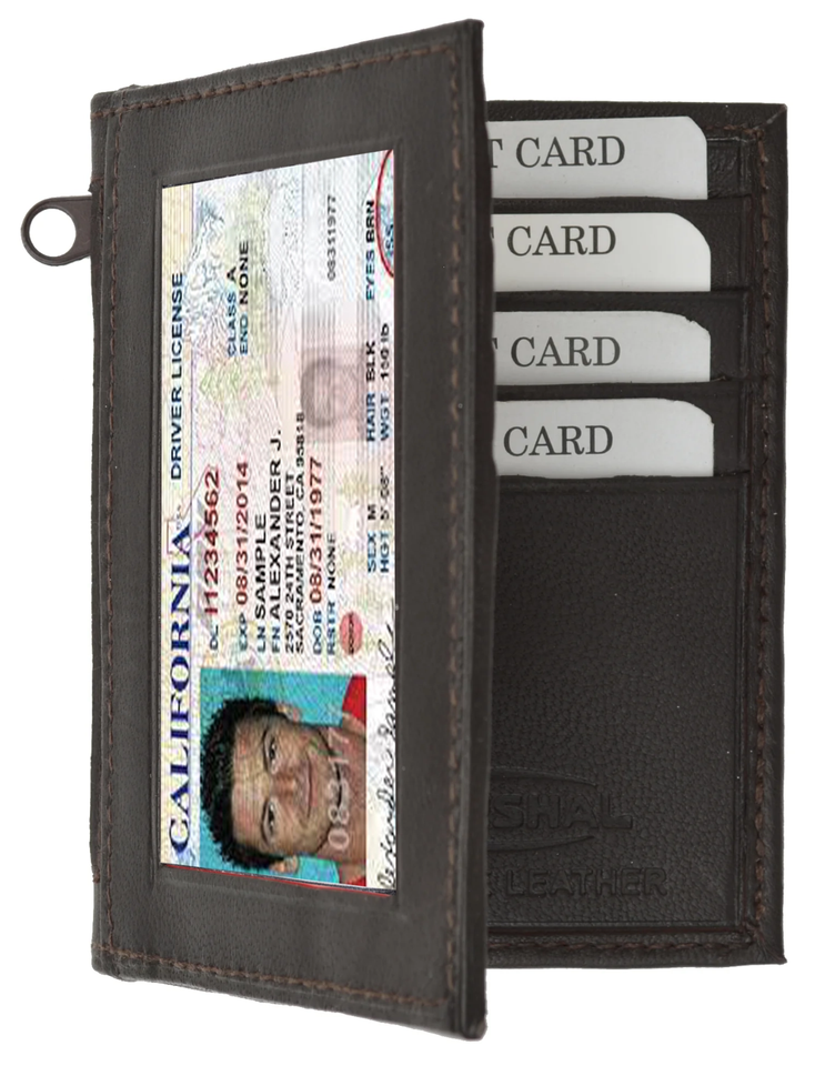 Genuine Leather 18 Credit Card Wallet ID Holder Mens Front Pocket | eBay