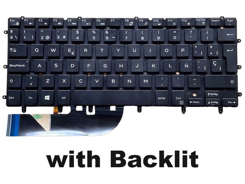 Backlit Spanish Latin Keyboard for Dell XPS 13 9343 9350 9360 Teclado ...