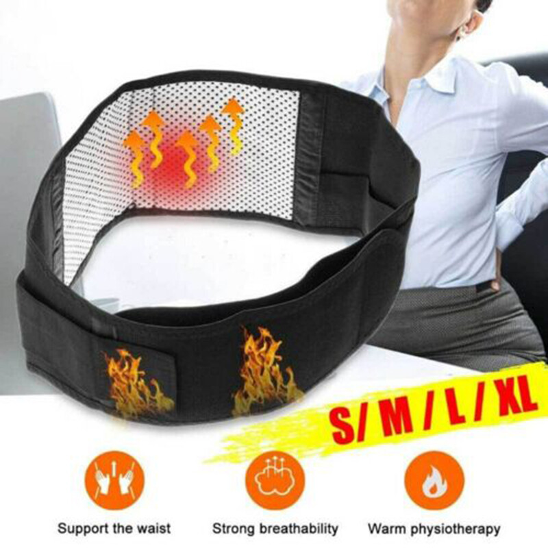 Self-heating Lumbar Pain Relief Magnet Belt Thermal Magnetic Lower Back ...