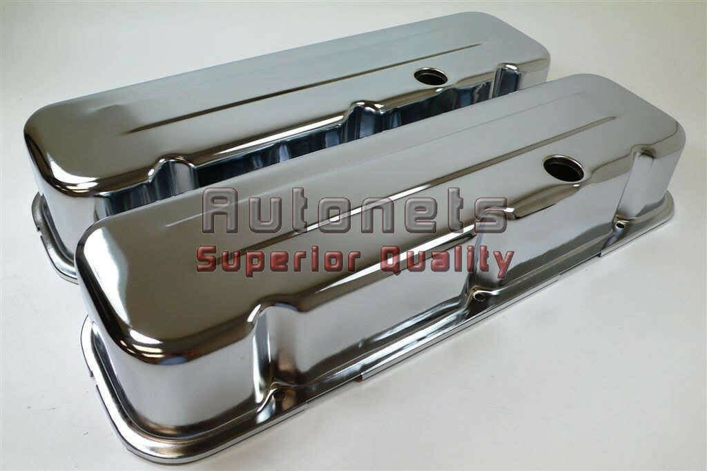 Valve Cover Spreader Bar 14" Chrome For Big Block Chevy 396, 427, 454 ...