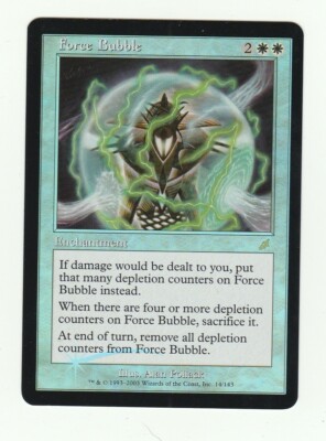 1x FOIL Force Bubble EX Scourge Mtg Magic 1x x1 | eBay