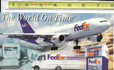 FedEx Airbus A310 Postcard Large 8in x 4in-Airline issued, | eBay
