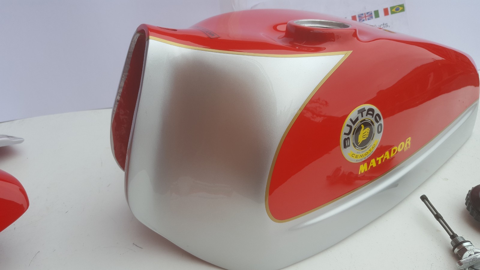 BULTACO MATADOR MK4 GAS TANK NEW BULTACO MATADOR PETROL FUEL TANK MK4 ...