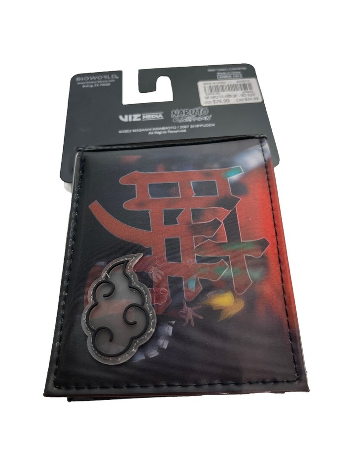 Naruto Shippuden Akatsuki Print Bi-Fold Wallet Viz Media Anime | eBay