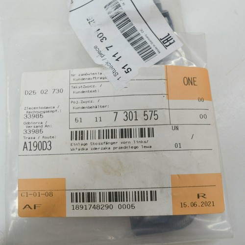 NEW BMW 2 ACTIVE TOURER F45 FRONT LEFT BUMPER INSERT 51117301575 ...