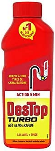 Gel Désinfectant Et Déboucheur Canalisation Puissant Turbo Ultra Rapide ...