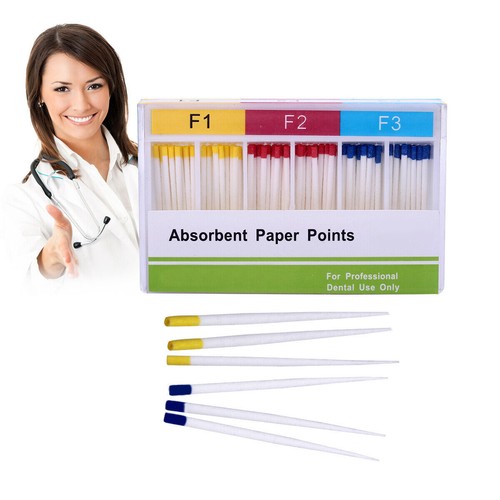 Dental Endodontics Cotton Fiber Tips Absorbent Paper Point Root Canal F1 F2 F3 | eBay