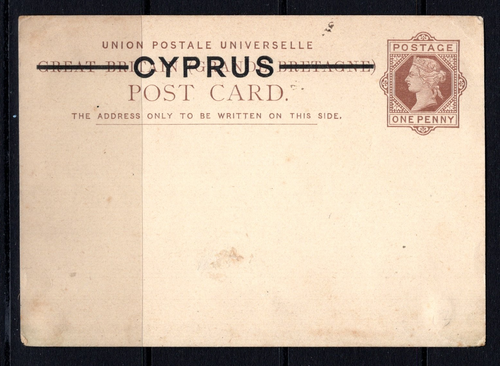 Cyprus - Queen Victoria GB Pre-Paid Post Card o/p Cyprus Not Used | eBay