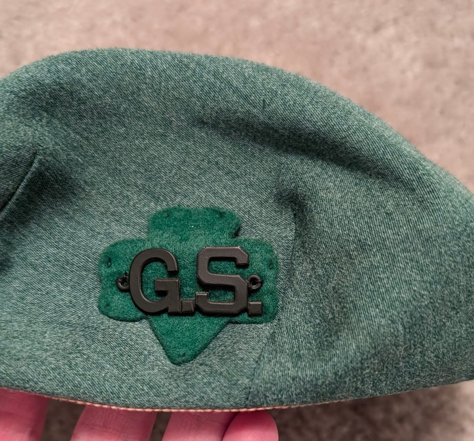 Girl Scout Uniform Dress and 2 Hats Beret with Box | eBay