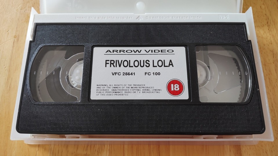 Frivolous Lola & All Ladies Do It, Tinto Brass, VHS PAL Video, Arrow ...
