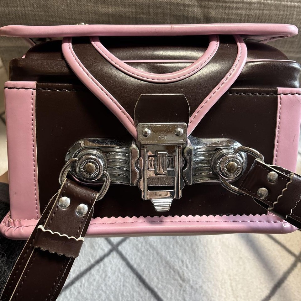 Randoseru Backpack Japanese School Bag Brown Pink Floral Embroidery ...