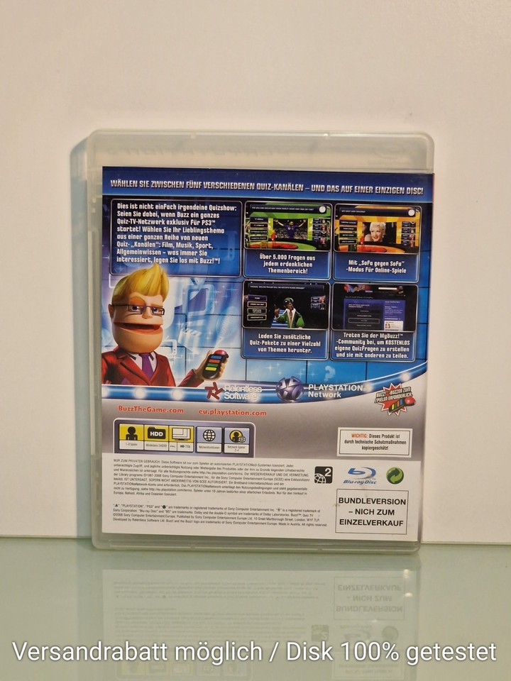 Buzz! Quiz TV Zustand sehr gut CIB OVP Sony Playstation 3 PS3 | eBay