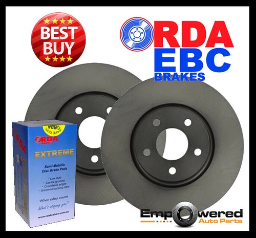 REAR DISC BRAKE ROTORS + PADS for Fiat Ducato 2.8TDi 90kW 1.6T 1997 ...