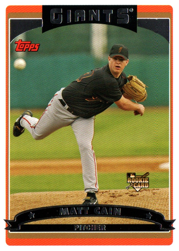 Matt Cain P Rookie Giants Topps Baseball Card #636 2006 | eBay