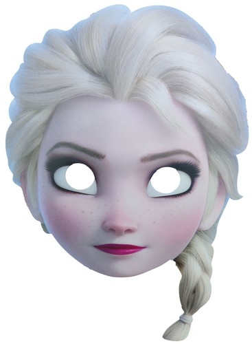 Maske Elsa - hochwertiger Druck Frozen Märchen Movie Kostümzubehör ...
