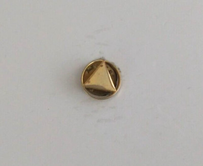 Vintage Triangle Inside Circle Gold Tone Lapel Hat Pin | eBay