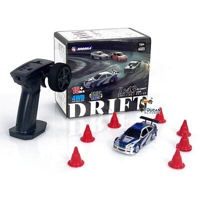 RC 1/43 Scale Ready to Go Race Car Remote Control Drift Car 4WD Mini ...