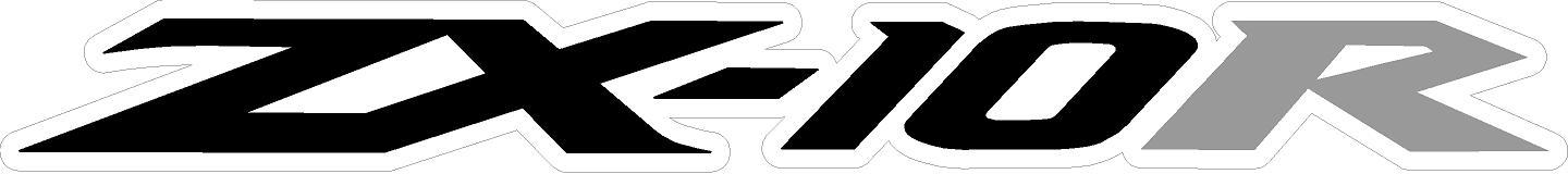 #3107 (1) 8.25" Kawasaki Racing zx10R zx10 Logo Decal Sticker LAMINATED ...