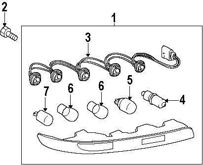 Genuine Audi Q7 Rear Bumper Light Bulb Holder With Wiring Loom ...