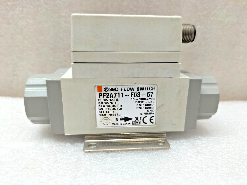 SMC PF2A711-F03-67 DIGITAL FLOW CONTROL SWITCH 10-100 L/MIN 12-24VDC | eBay