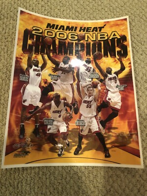 2006 Miami Heat NBA Champions 11x14 Laminated Photo | eBay