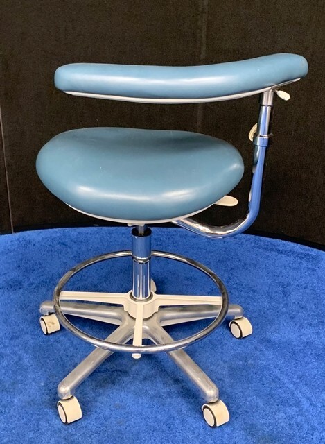 Dental EZ Galaxy Stool Set - Doctor & Assistant - Good Used Vinyl Uph. (Blue) | eBay