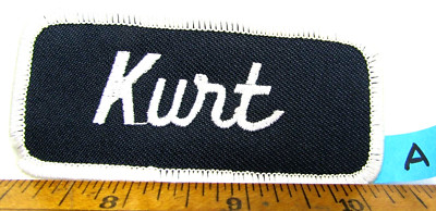 Kurt Name Jacket Patch Personalized Employee Work Shop Uniform ...