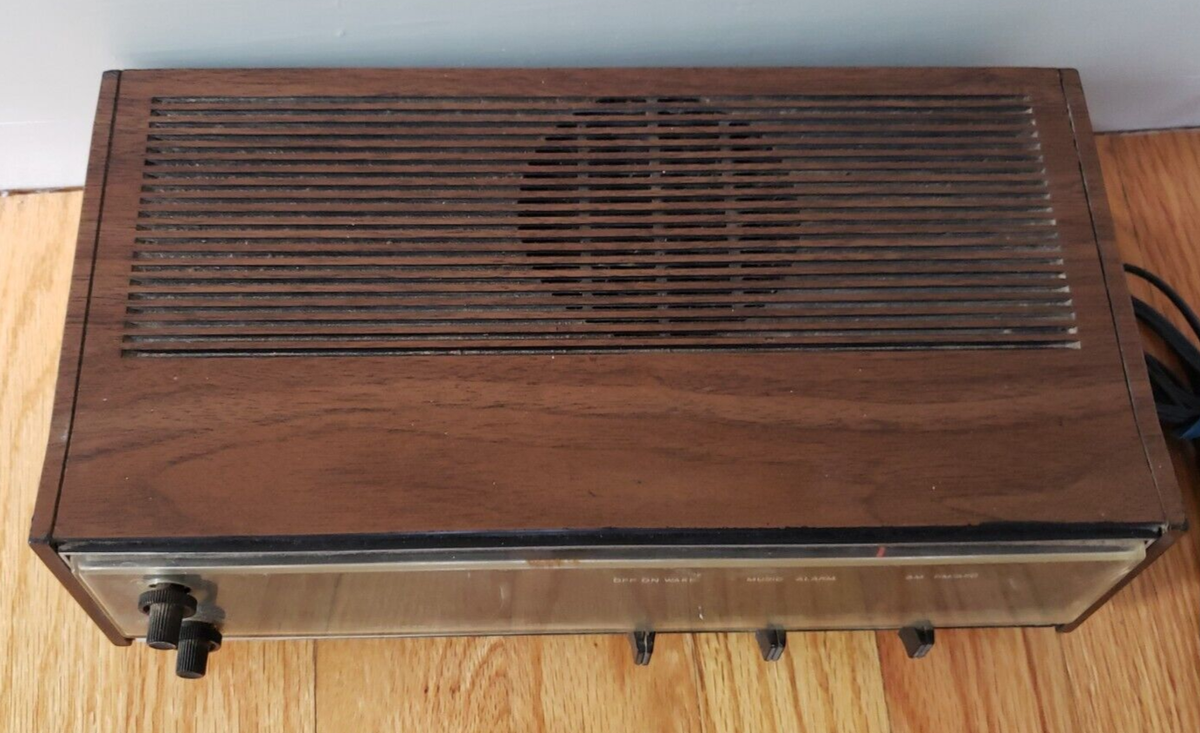 Vintage Working Ge General Electric Alarm Clock With Alabaster General