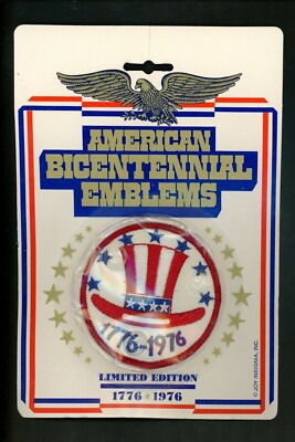 Bicentennial postcard Patriotic 1976 Novelty Emblems Patch Joy Insignia ...