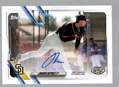 2021 Topps Pro Debut Autographs #PD49 Jagger Haynes | eBay