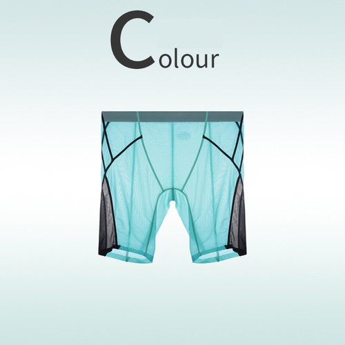 Mens Ice Silk Transparent Shorts Thin Quick Dry Breathable Running ...