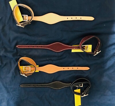 Pair (2) of Leather Stirrup Keepers Hobbles for Western Saddle | eBay