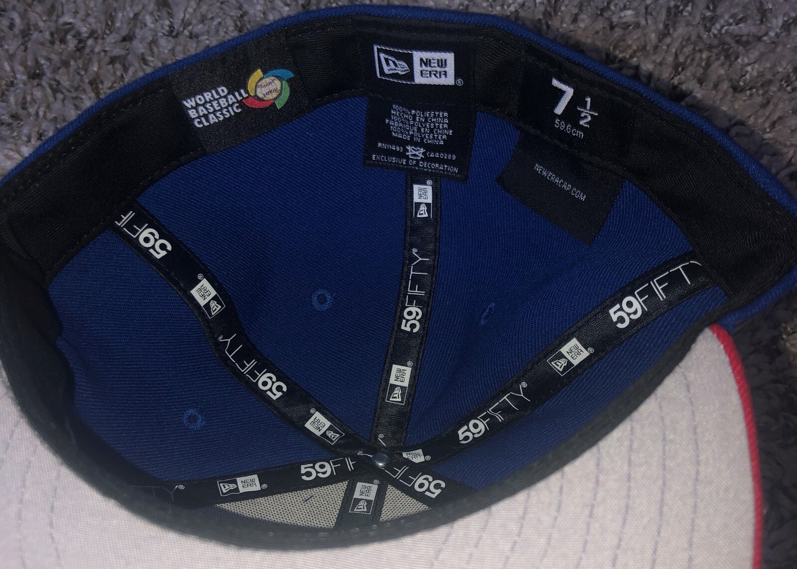 2017 PUERTO RICO WBC HAT FITTED SIZE 7 1/2 WORLD BASEBALL CLASSIC PR ...