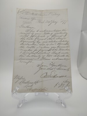 North Eastern Railway 1877 Letter Emphemera York LNER Steam Train Map ...