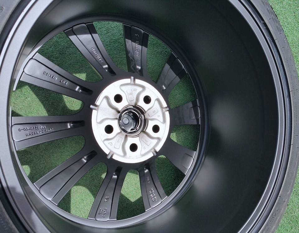 4 PERFECT Factory Tesla Induction Wheels New Tires Genuine OEM Model Y ...
