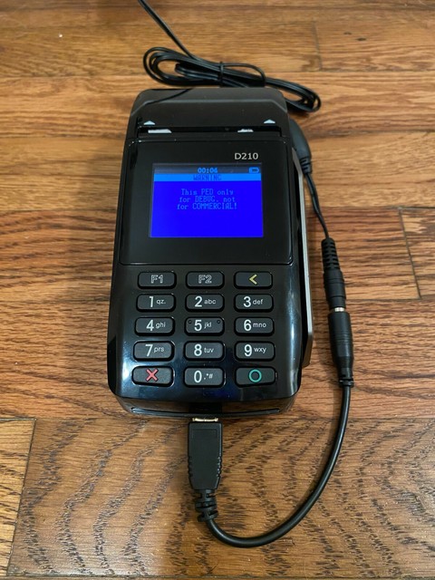 PAX D210 Wireless POS Credit Card Terminal 2.8" 320x240 Color Display ...
