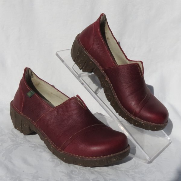 EL NATURALISTA US Women’s 6.5 37 Rioja Red Leather N157 Iggdrasil Shoes ...