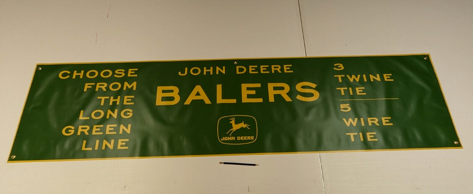 John Deere Balers Vintage Style Banner Dealer Promo Sign Ad | eBay