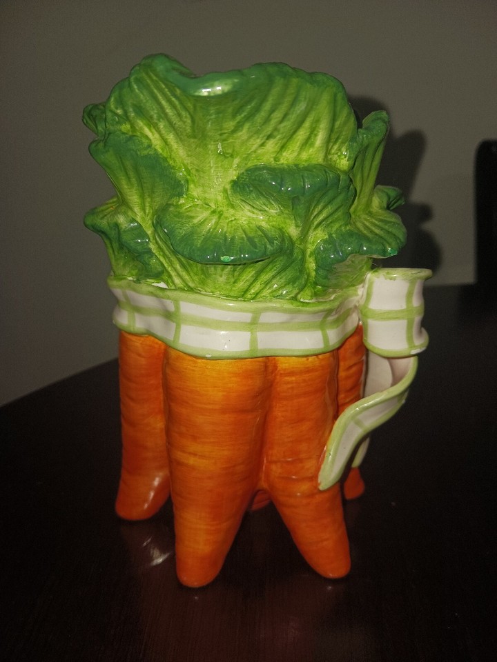 Kaldun & Bogle Decorative Hand-Painted Ceramic Carrot Pitcher Easter | eBay