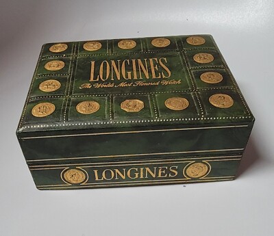 Vintage Rare Longines Green Wrist Watch Box | eBay
