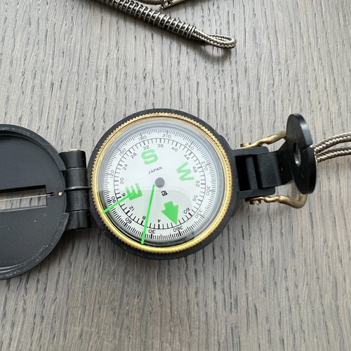 Vintage Black Japan Engineer Directional Lensatic Compass | eBay